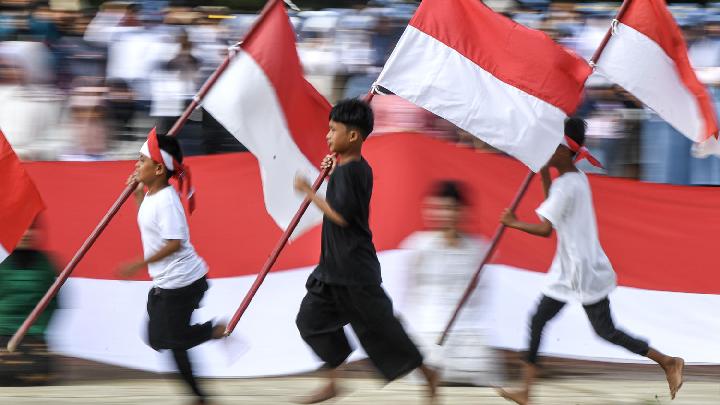 Teater Perjuangan Merah Putih ke-79 di Sangasanga | tempo.co