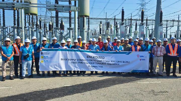 Proyek Elektrifikasi Jalur Kereta Malaysia Rampung Lebih Cepat, PLN ...