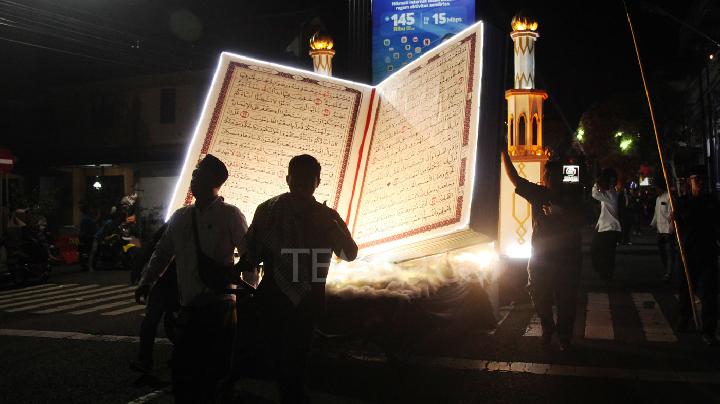 Festival Takbir Keliling di Kota Wonosari, Yogyakarta | tempo.co