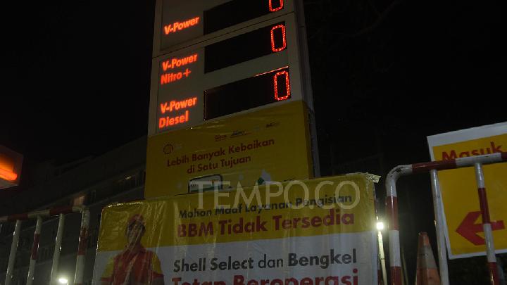 Krisis Pasokan Energi, Jaringan Retail Shell Bandung Kosong | tempo.co