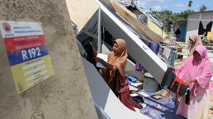 58 Huntara Korban Banjir di Aceh Utara Roboh Diterjang Angin | tempo.co
