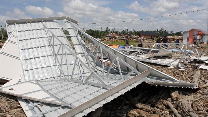 58 Huntara Korban Banjir di Aceh Utara Roboh Diterjang Angin | tempo.co
