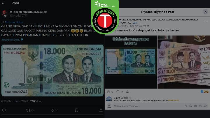 Keliru: Uang Rupiah Baru Bergambar Prabowo-Gibran yang Diperkenalkan ...